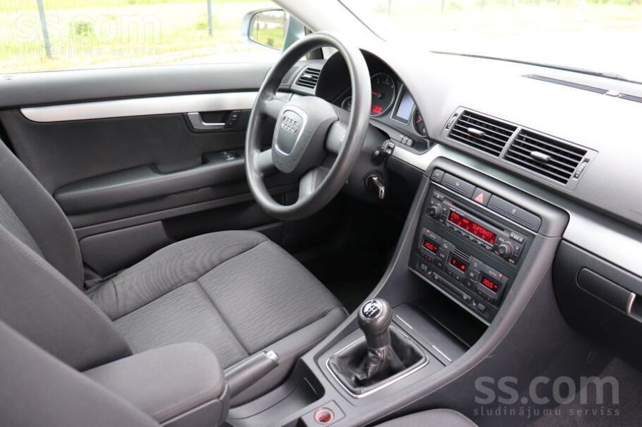 Grey Audi A4 2006 in Riga, with an engine capacity of 2.00 L and mileage of 203 thousand km for 3450 €, photo 23 on AUTOMOTO.COM.LV