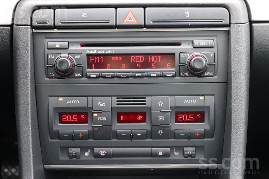 Grey Audi A4 2006 in Riga, with an engine capacity of 2.00 L and mileage of 203 thousand km for 3450 €, photo 26 on AUTOMOTO.COM.LV