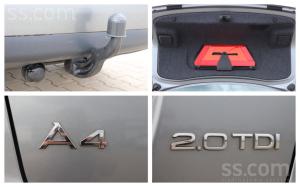 Grey Audi A4 2006 in Riga, with an engine capacity of 2.00 L and mileage of 203 thousand km for 3450 €, photo 31 on AUTOMOTO.COM.LV