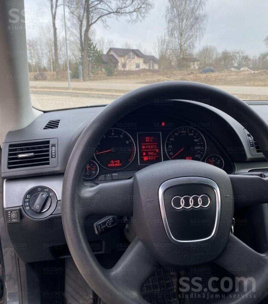 Pelēks Audi A4 2006 Daugavpils, ar dzinēja tilpumu 2.00 L un nobraukumu 255 tūkst. km par 3600 €, foto 6 vietnē AUTOMOTO.COM.LV