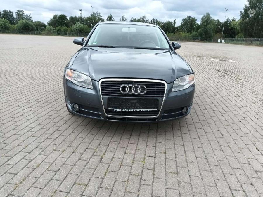 Grey Audi A4 2006 in Marijampole, with an engine capacity of 1.96 L and mileage of 233 thousand km for 2699 €, photo 1 on AUTOMOTO.COM.LV