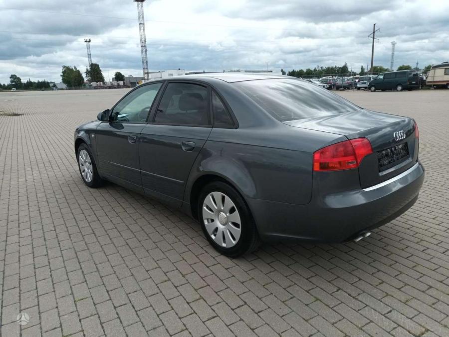 Grey Audi A4 2006 in Marijampole, with an engine capacity of 1.96 L and mileage of 233 thousand km for 2699 €, photo 6 on AUTOMOTO.COM.LV