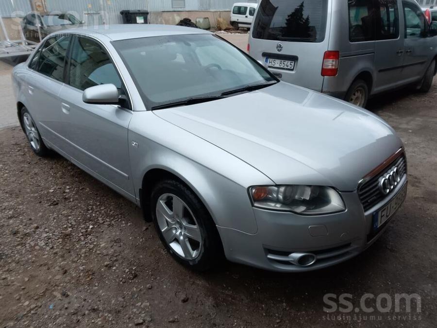 Grey Audi A4 2006 in Liepaja, with an engine capacity of 1.80 L and mileage of 444 thousand km for 2950 €, photo 1 on AUTOMOTO.COM.LV