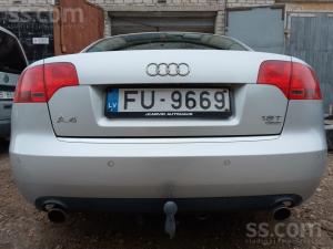 Grey Audi A4 2006 in Liepaja, with an engine capacity of 1.80 L and mileage of 444 thousand km for 2950 €, photo 8 on AUTOMOTO.COM.LV