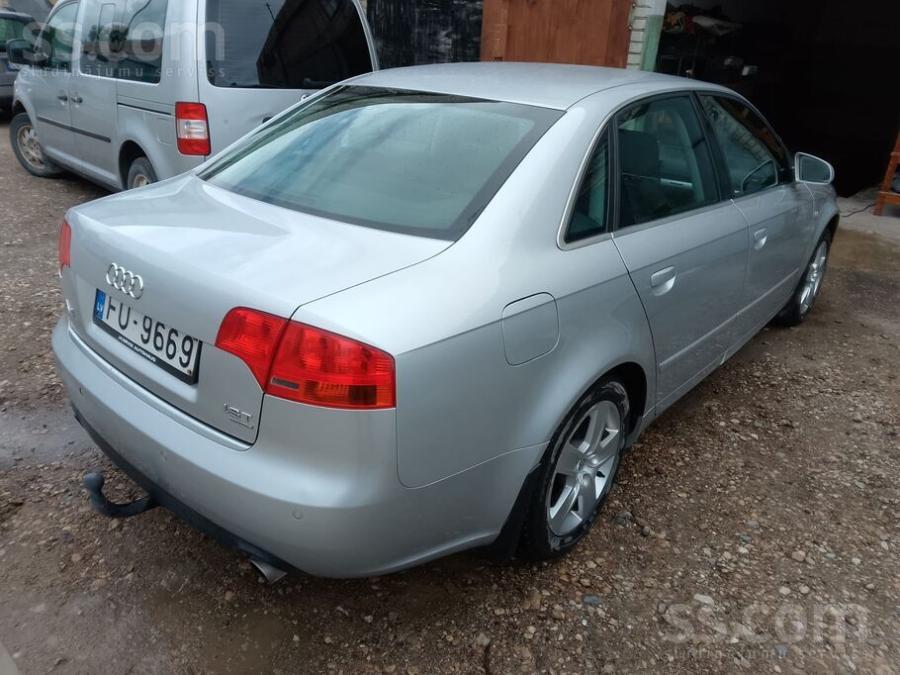 Grey Audi A4 2006 in Liepaja, with an engine capacity of 1.80 L and mileage of 444 thousand km for 2950 €, photo 9 on AUTOMOTO.COM.LV