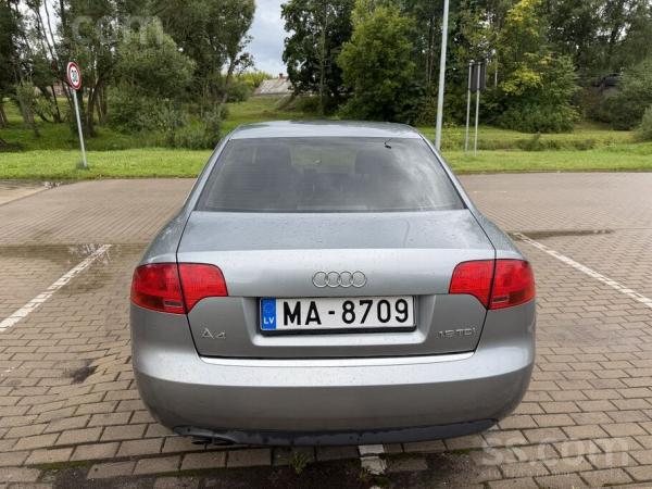Grey Audi A4 2006 in Rezekne, with an engine capacity of 1.90 L and mileage of 0 thousand km for 2050 €, photo 2 on AUTOMOTO.COM.LV