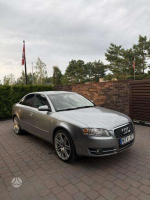 Pelēks Audi A4 2006 Viļņa, ar dzinēja tilpumu 1.97 L un nobraukumu 200 tūkst. km par 3300 €, foto  vietnē AUTOMOTO.COM.LV