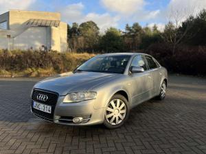 Pelēks Audi A4 2007 Viļņa, ar dzinēja tilpumu 1.97 L un nobraukumu 446 tūkst. km par 3000 €, foto  vietnē AUTOMOTO.COM.LV