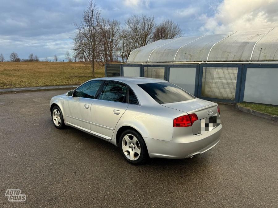 Grey Audi A4 2007 in Klaipeda, with an engine capacity of 1.90 L and mileage of 213 thousand km for 2150 €, photo 6 on AUTOMOTO.COM.LV