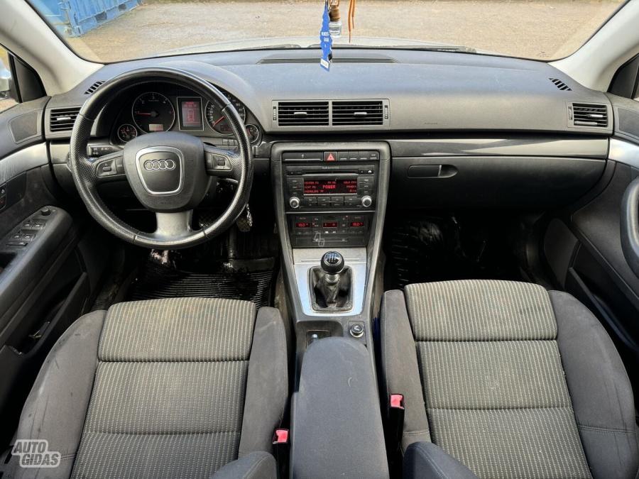 Grey Audi A4 2007 in Klaipeda, with an engine capacity of 1.90 L and mileage of 213 thousand km for 2150 €, photo 9 on AUTOMOTO.COM.LV