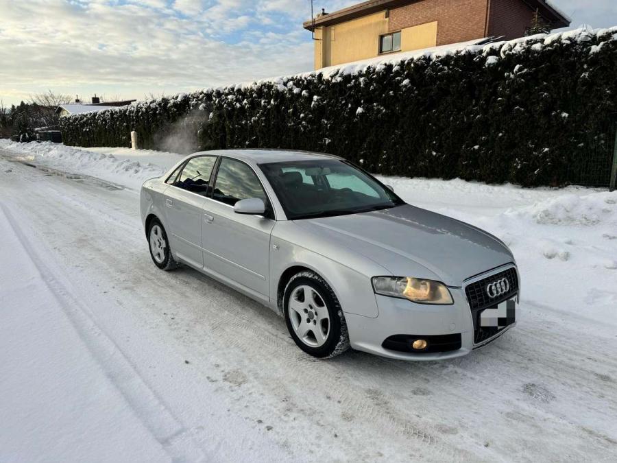 Grey Audi A4 2007 in Klaipeda, with an engine capacity of 1.90 L and mileage of 213 thousand km for 2150 €, photo 3 on AUTOMOTO.COM.LV
