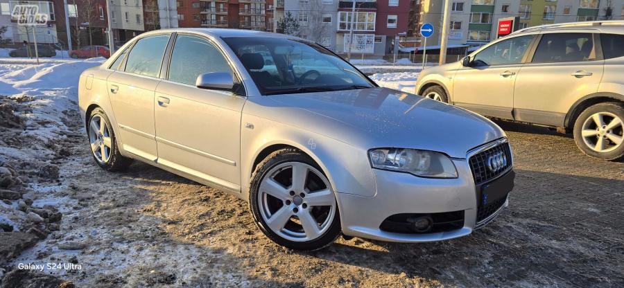 Grey Audi A4 2007 in Vilnius, with an engine capacity of 1.90 L and mileage of 214 thousand km for 3250 €, photo 1 on AUTOMOTO.COM.LV