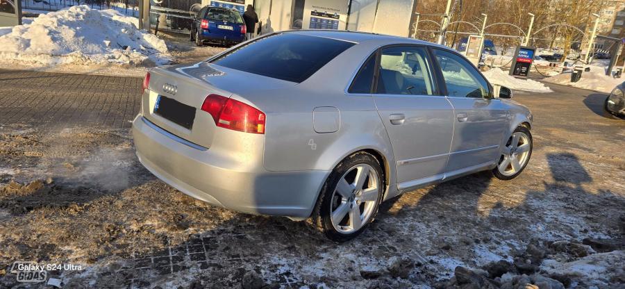 Grey Audi A4 2007 in Vilnius, with an engine capacity of 1.90 L and mileage of 214 thousand km for 3250 €, photo 6 on AUTOMOTO.COM.LV