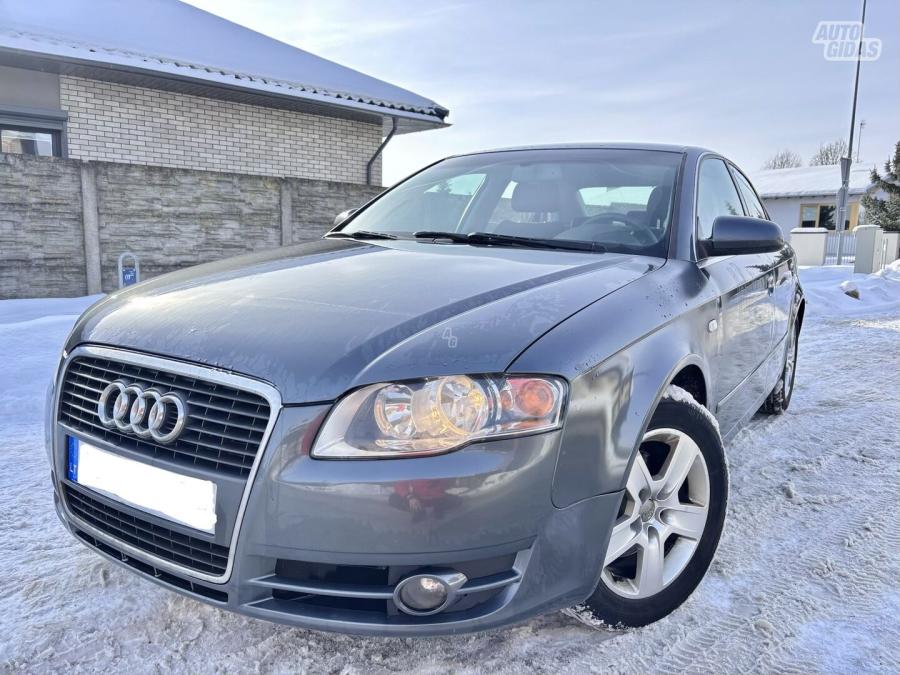Pelēks Audi A4 2007 Kauņa, ar dzinēja tilpumu 2.00 L un nobraukumu 350 tūkst. km par 2400 €, foto 1 vietnē AUTOMOTO.COM.LV