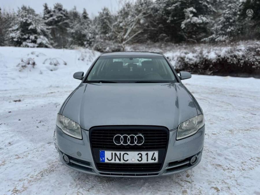 Grey Audi A4 2007 in Vilnius, with an engine capacity of 1.97 L and mileage of 416 thousand km for 2200 €, photo 2 on AUTOMOTO.COM.LV
