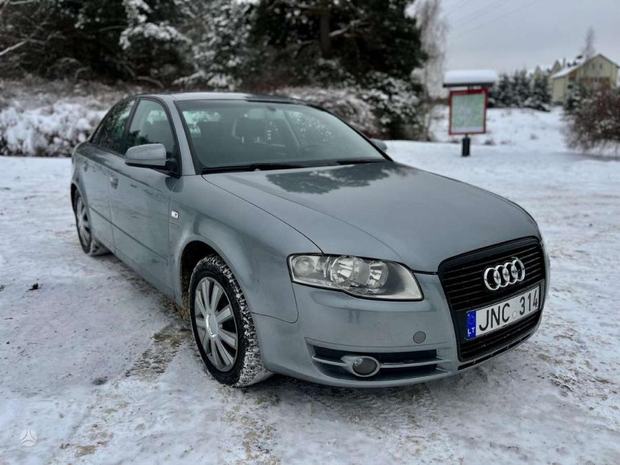 Grey Audi A4 2007 in Vilnius, with an engine capacity of 1.97 L and mileage of 416 thousand km for 2200 €, photo 3 on AUTOMOTO.COM.LV