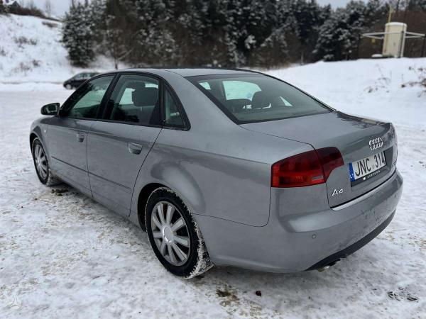 Grey Audi A4 2007 in Vilnius, with an engine capacity of 1.97 L and mileage of 416 thousand km for 2200 €, photo 6 on AUTOMOTO.COM.LV