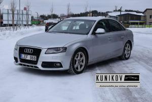 Pelēks Audi A4 2007 Viļņa, ar dzinēja tilpumu 1.97 L un nobraukumu 196 tūkst. km par 4650 €, foto  vietnē AUTOMOTO.COM.LV