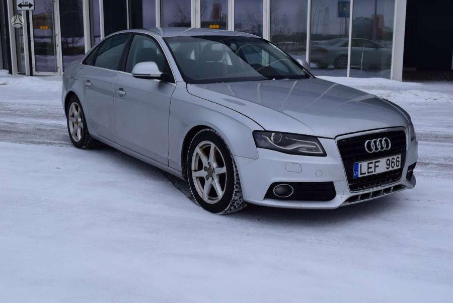 Pelēks Audi A4 2007 Viļņa, ar dzinēja tilpumu 1.97 L un nobraukumu 196 tūkst. km par 4650 €, foto 3 vietnē AUTOMOTO.COM.LV
