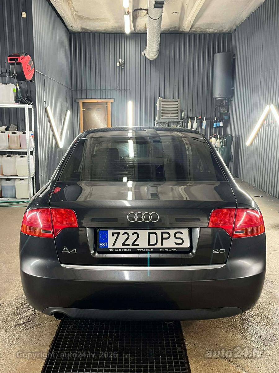 Grey Audi A4 2007 in Tallinn, with an engine capacity of 2.00 L and mileage of 183 thousand km for 2900 €, photo 7 on AUTOMOTO.COM.LV