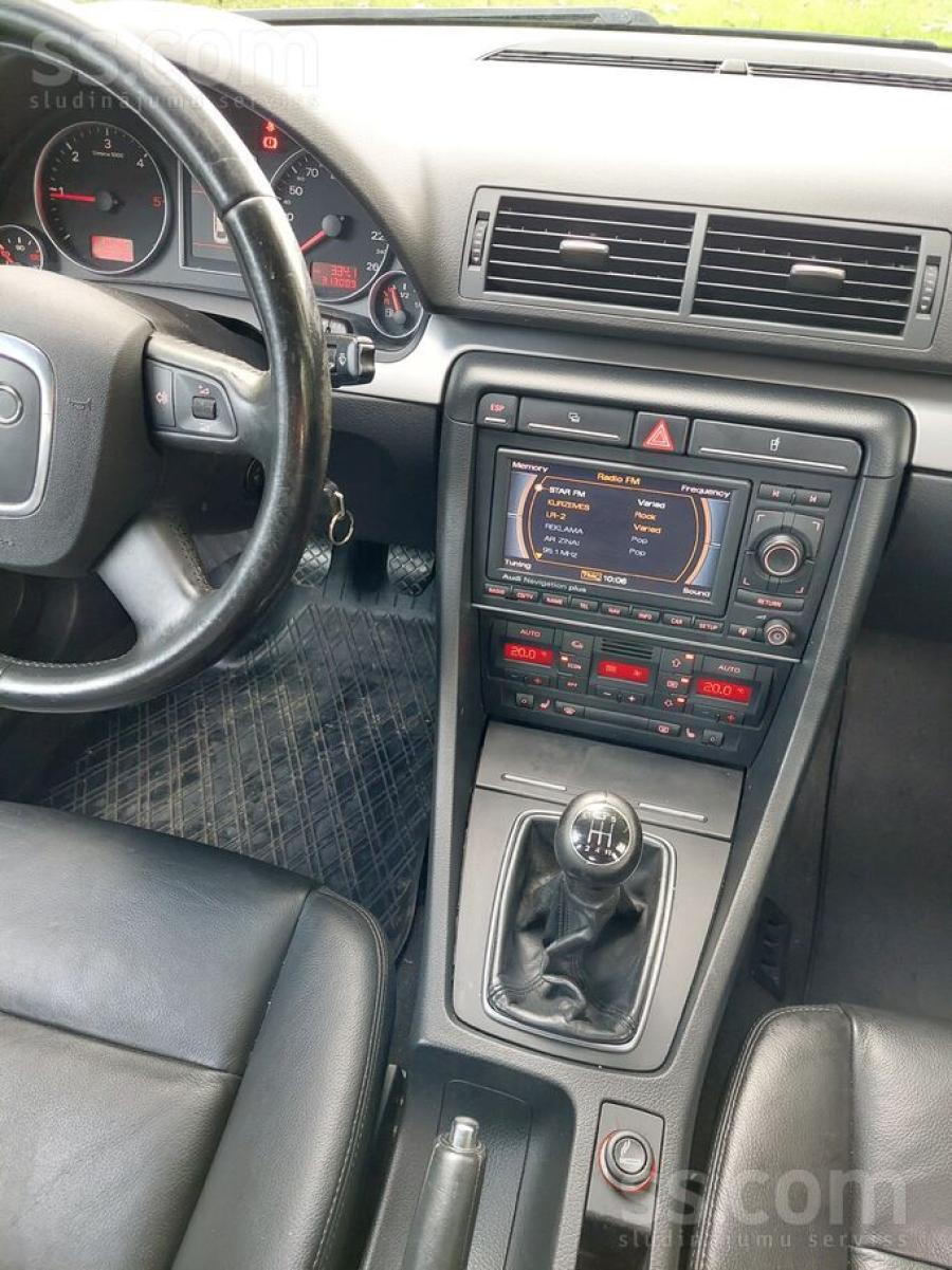 Grey Audi A4 2007 in Ventspils, with an engine capacity of 1.90 L and mileage of 0 thousand km for 4100 €, photo 8 on AUTOMOTO.COM.LV