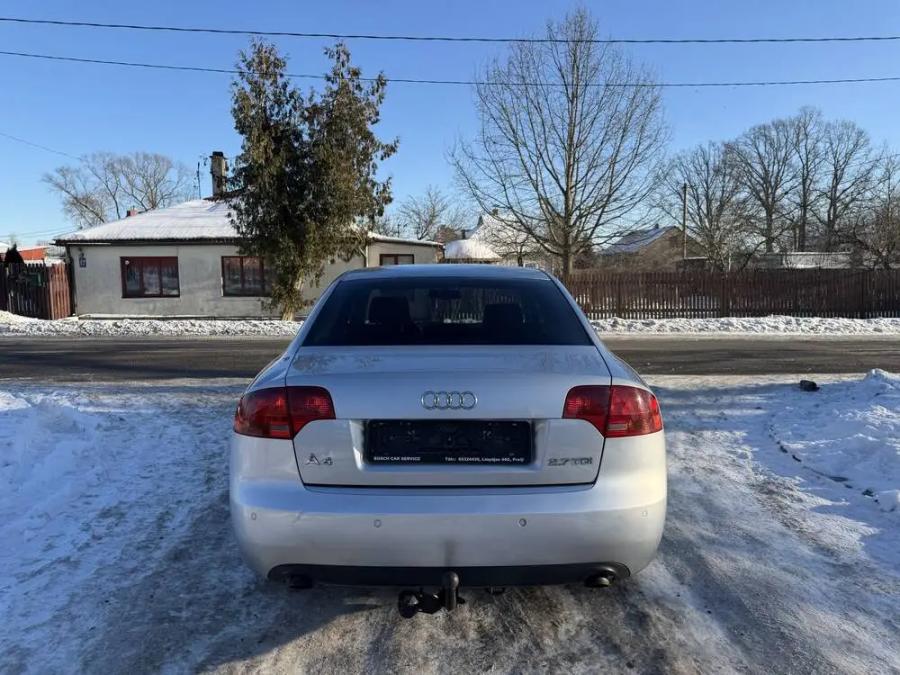 Grey Audi A4 2007 in Ventspils, with an engine capacity of 2.70 L and mileage of 267 thousand km for 3150 €, photo 6 on AUTOMOTO.COM.LV