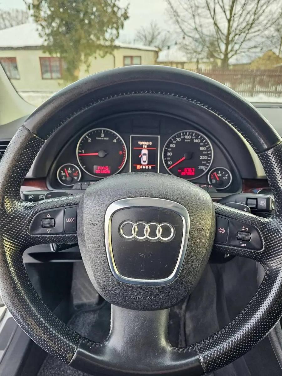 Grey Audi A4 2007 in Ventspils, with an engine capacity of 2.70 L and mileage of 267 thousand km for 3150 €, photo 17 on AUTOMOTO.COM.LV
