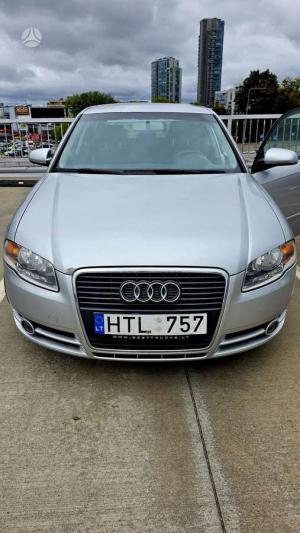Grey Audi A4 2007 in Vilnius, with an engine capacity of 1.98 L and mileage of 201 thousand km for 3390 €, photo  on AUTOMOTO.COM.LV