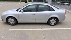 Grey Audi A4 2007 in Vilnius, with an engine capacity of 1.98 L and mileage of 201 thousand km for 3390 €, photo 4 on AUTOMOTO.COM.LV
