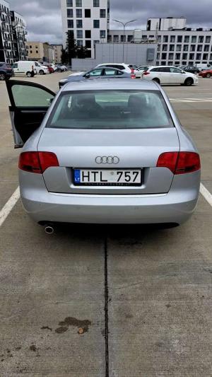 Grey Audi A4 2007 in Vilnius, with an engine capacity of 1.98 L and mileage of 201 thousand km for 3390 €, photo 5 on AUTOMOTO.COM.LV
