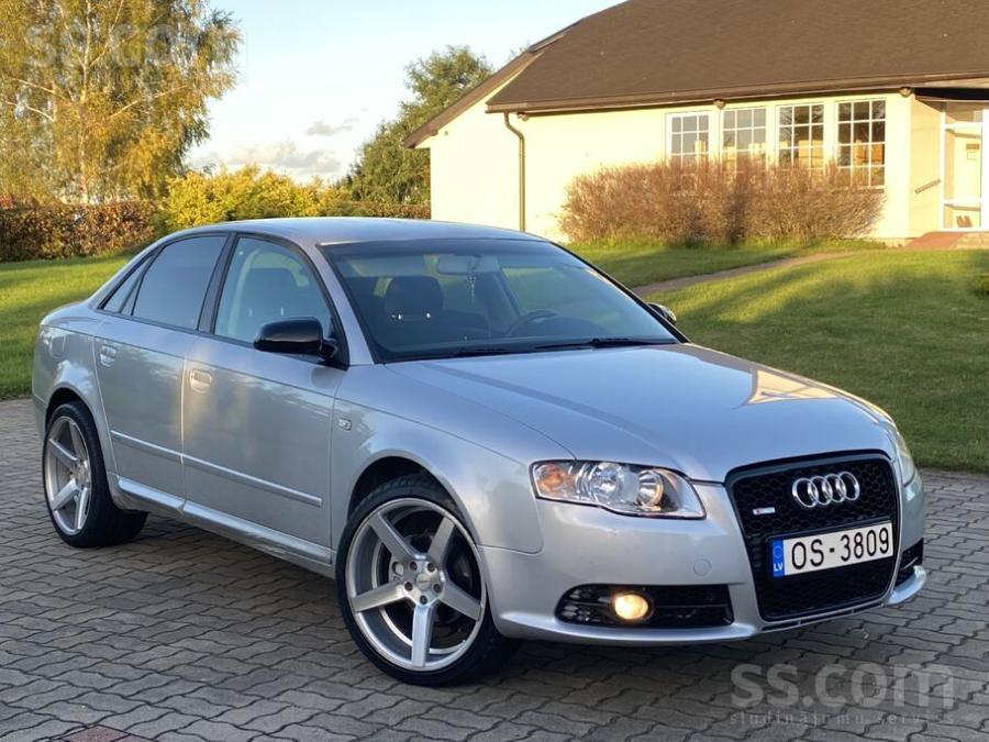 Grey Audi A4 2007 in Riga, with an engine capacity of 1.90 L and mileage of 296 thousand km for 2950 €, photo 4 on AUTOMOTO.COM.LV