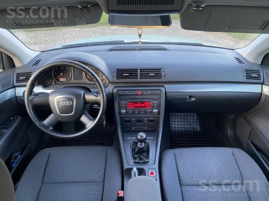 Grey Audi A4 2007 in Riga, with an engine capacity of 1.90 L and mileage of 296 thousand km for 2950 €, photo 12 on AUTOMOTO.COM.LV