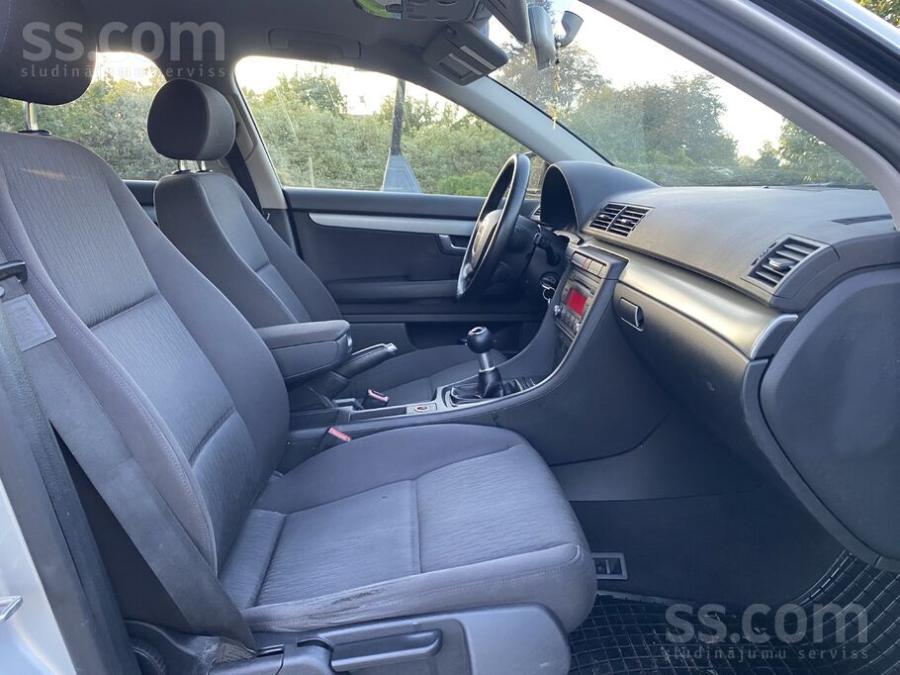 Grey Audi A4 2007 in Riga, with an engine capacity of 1.90 L and mileage of 296 thousand km for 2950 €, photo 15 on AUTOMOTO.COM.LV