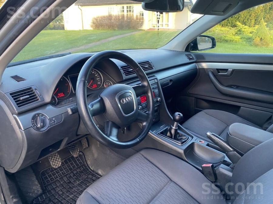 Grey Audi A4 2007 in Riga, with an engine capacity of 1.90 L and mileage of 296 thousand km for 2950 €, photo 17 on AUTOMOTO.COM.LV