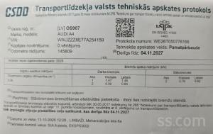 Серый Ауди А4 2007 в Рига, объемом двигателя 1.90 л и пробегом 0 тыс. км за 5450 €, фото 32 на AUTOMOTO.COM.LV
