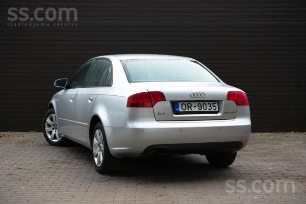 Grey Audi A4 2007 in Riga, with an engine capacity of 2.00 L and mileage of 272 thousand km for 3990 €, photo 5 on AUTOMOTO.COM.LV