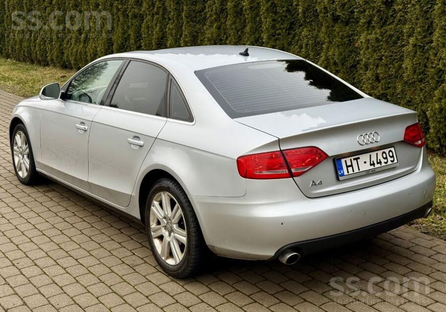 Grey Audi A4 2008 in Riga, with an engine capacity of 2.70 L and mileage of 361 thousand km for 4190 €, photo 6 on AUTOMOTO.COM.LV