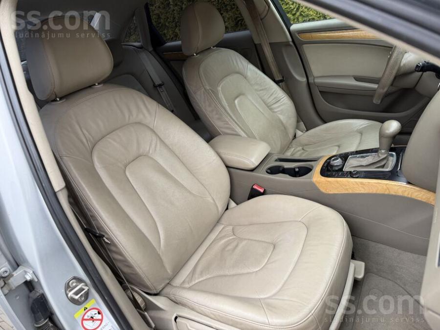 Grey Audi A4 2008 in Riga, with an engine capacity of 2.70 L and mileage of 361 thousand km for 4190 €, photo 22 on AUTOMOTO.COM.LV