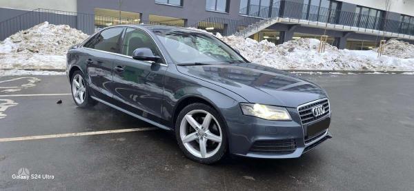 Grey Audi A4 2008 in Vilnius, with an engine capacity of 1.97 L and mileage of 322 thousand km for 4690 €, photo 1 on AUTOMOTO.COM.LV