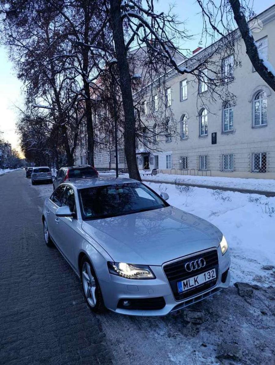 Grey Audi A4 2008 in Vilnius, with an engine capacity of 2.70 L and mileage of 329 thousand km for 4560 €, photo 24 on AUTOMOTO.COM.LV