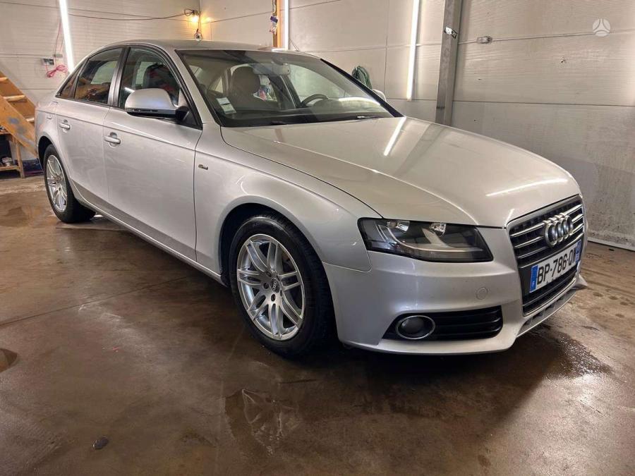 Grey Audi A4 2008 in Utena, with an engine capacity of 1.97 L and mileage of 270 thousand km for 4150 €, photo 1 on AUTOMOTO.COM.LV
