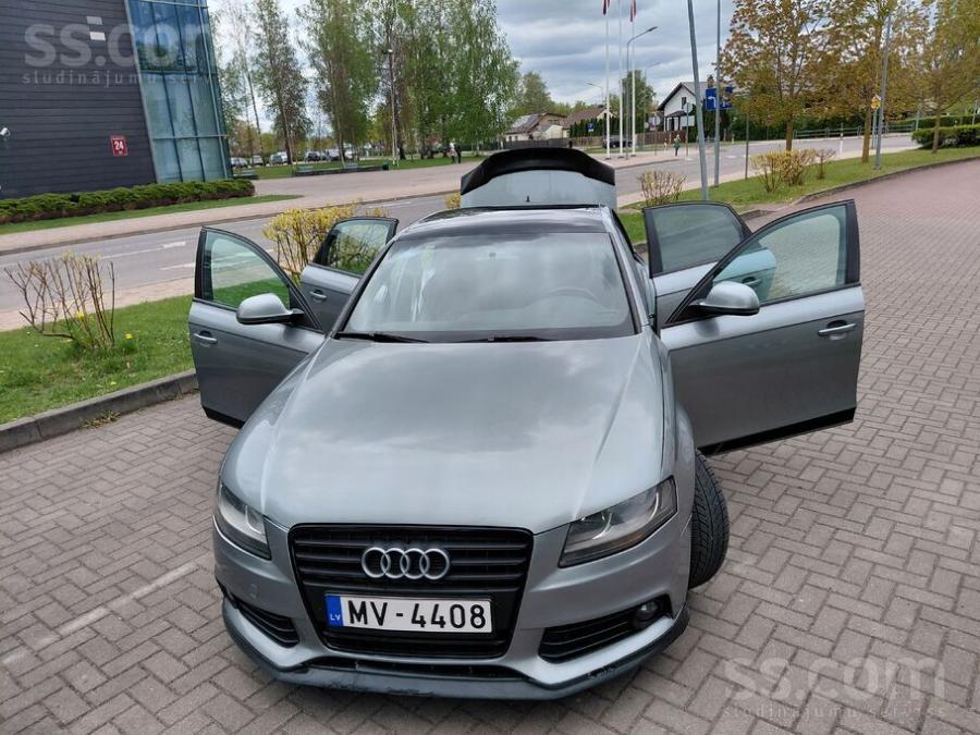 Grey Audi A4 2008 in Jelgava, with an engine capacity of 2.00 L and mileage of 341 thousand km for 6000 €, photo 1 on AUTOMOTO.COM.LV