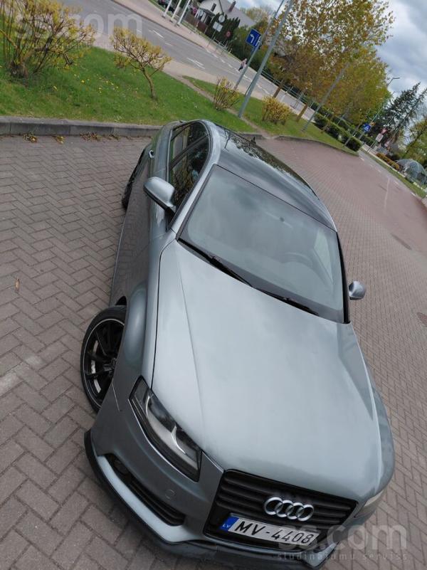 Grey Audi A4 2008 in Jelgava, with an engine capacity of 2.00 L and mileage of 341 thousand km for 6000 €, photo 3 on AUTOMOTO.COM.LV