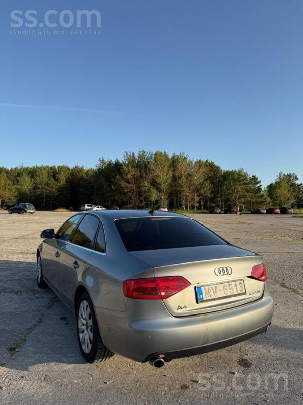Pelēks Audi A4 2008 Liepāja, ar dzinēja tilpumu 2.70 L un nobraukumu 223 tūkst. km par 4900 €, foto 7 vietnē AUTOMOTO.COM.LV