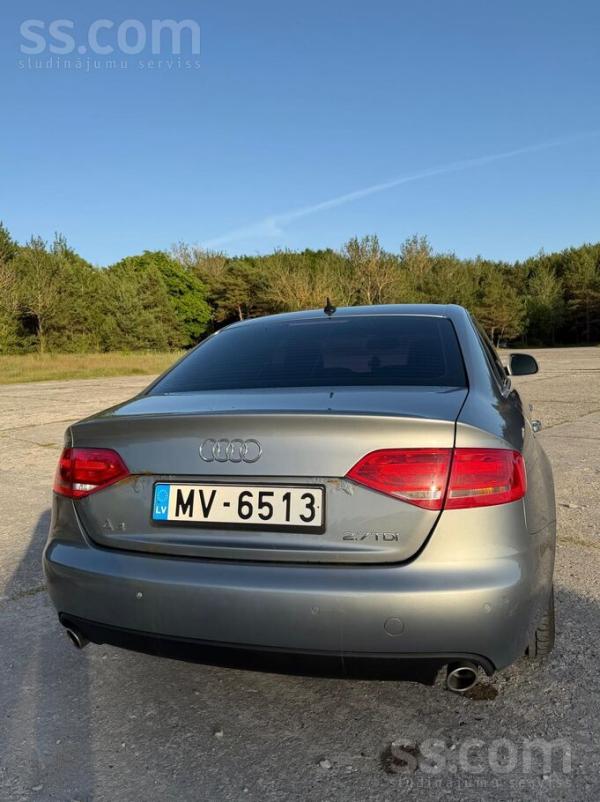 Pelēks Audi A4 2008 Liepāja, ar dzinēja tilpumu 2.70 L un nobraukumu 223 tūkst. km par 4900 €, foto 9 vietnē AUTOMOTO.COM.LV