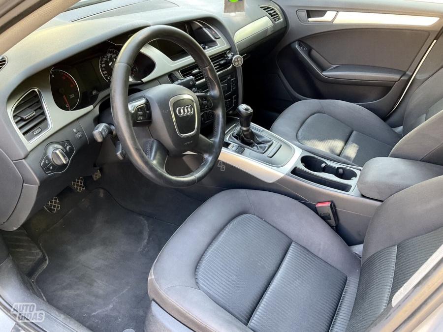 Grey Audi A4 2008 in Kaunas, with an engine capacity of 2.00 L and mileage of 348 thousand km for 4200 €, photo 6 on AUTOMOTO.COM.LV