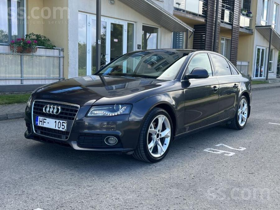 Pelēks Audi A4 2008 Rīga, ar dzinēja tilpumu 1.80 L un nobraukumu 190 tūkst. km par 4100 €, foto 3 vietnē AUTOMOTO.COM.LV