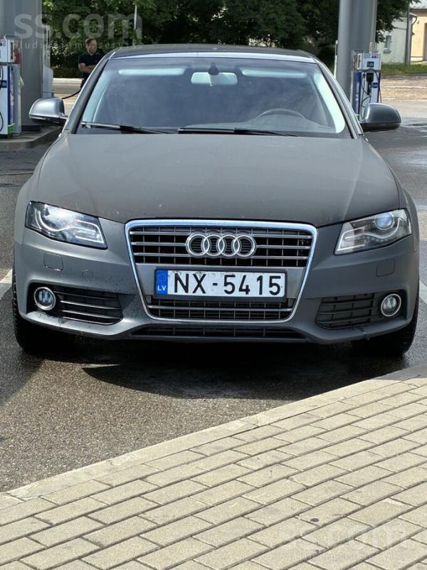 Grey Audi A4 2008 in Rezekne, with an engine capacity of 2.00 L and mileage of 268 thousand km for 4450 €, photo 1 on AUTOMOTO.COM.LV