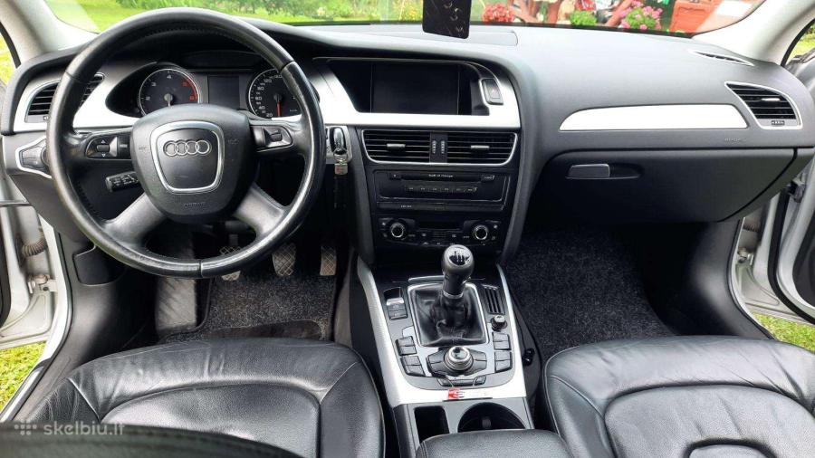 Grey Audi A4 2008 in Alytus, with an engine capacity of 2.00 L and mileage of 326 thousand km for 5700 €, photo 9 on AUTOMOTO.COM.LV