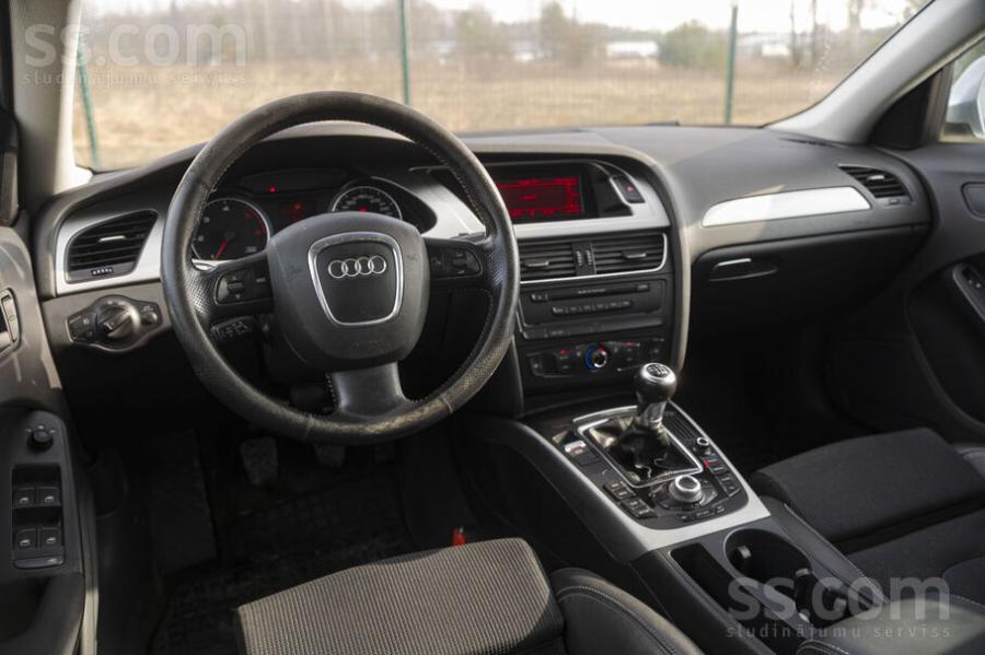 Grey Audi A4 2008 in Riga, with an engine capacity of 2.00 L and mileage of 448 thousand km for 5490 €, photo 8 on AUTOMOTO.COM.LV